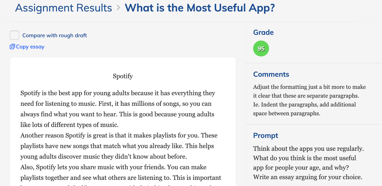 Student Experience: Self Review – NoRedInk Help Center