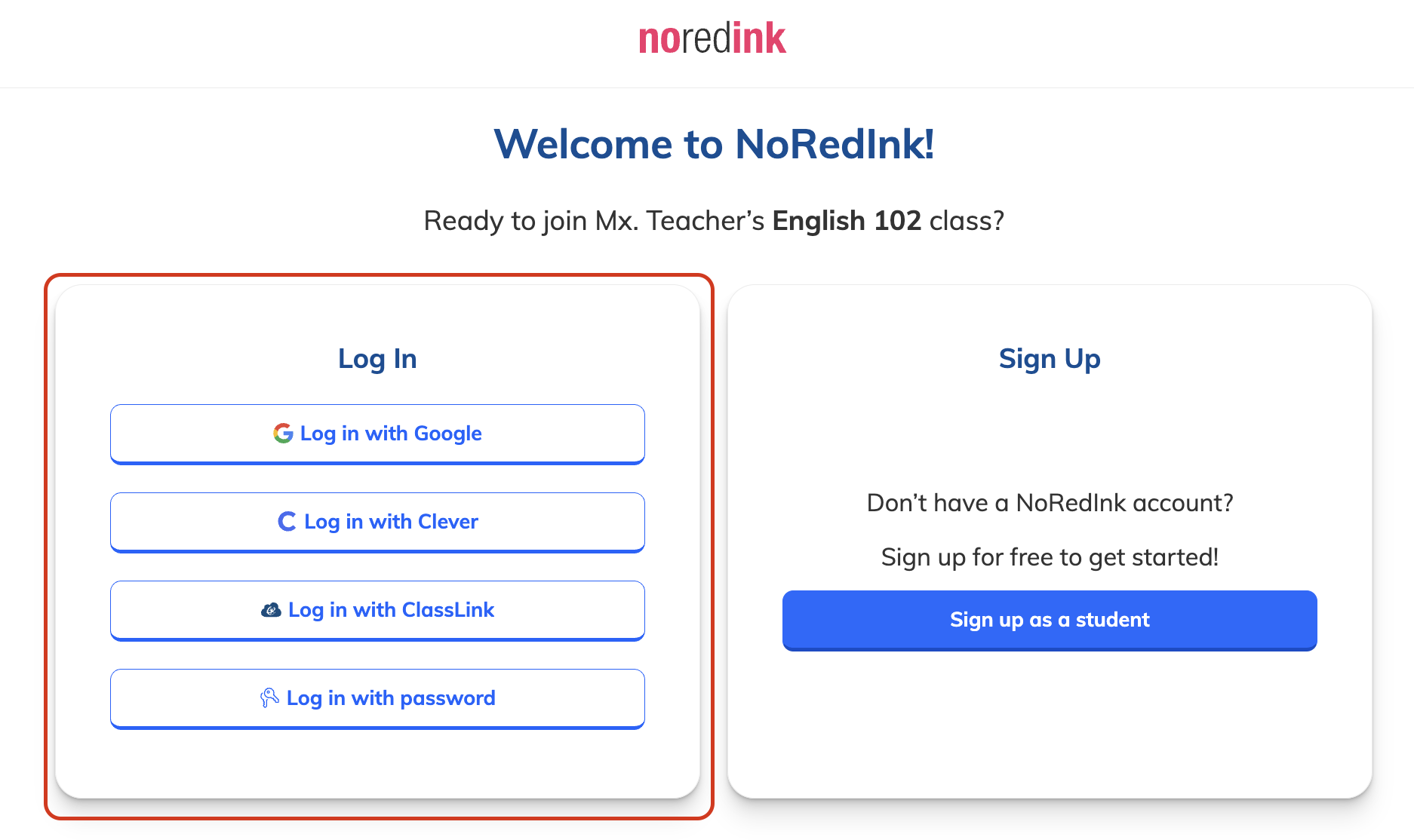 Join a Class with an Invite Link – NoRedInk Help Center
