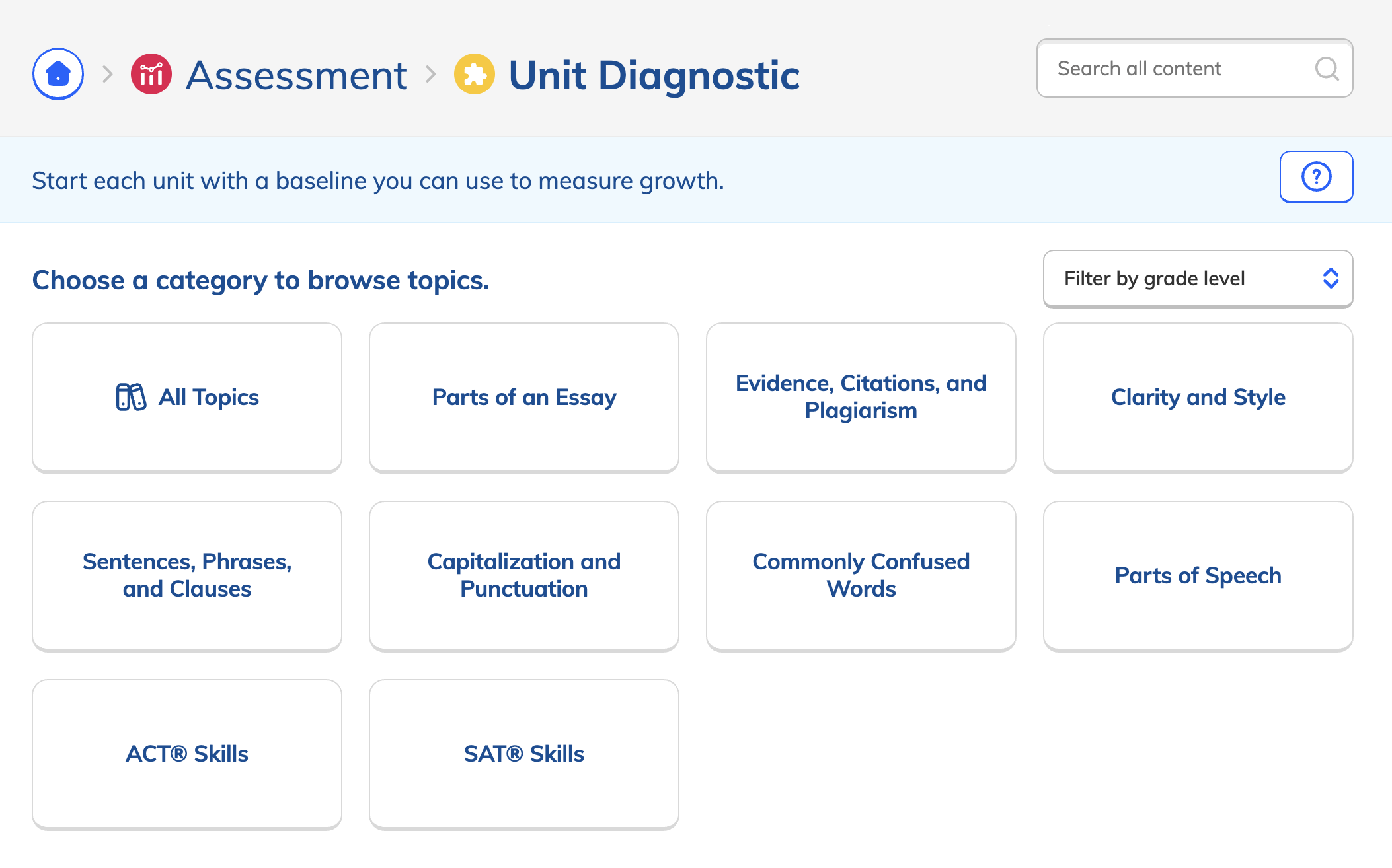 How to Create and Assign Unit Diagnostic – NoRedInk Help Center