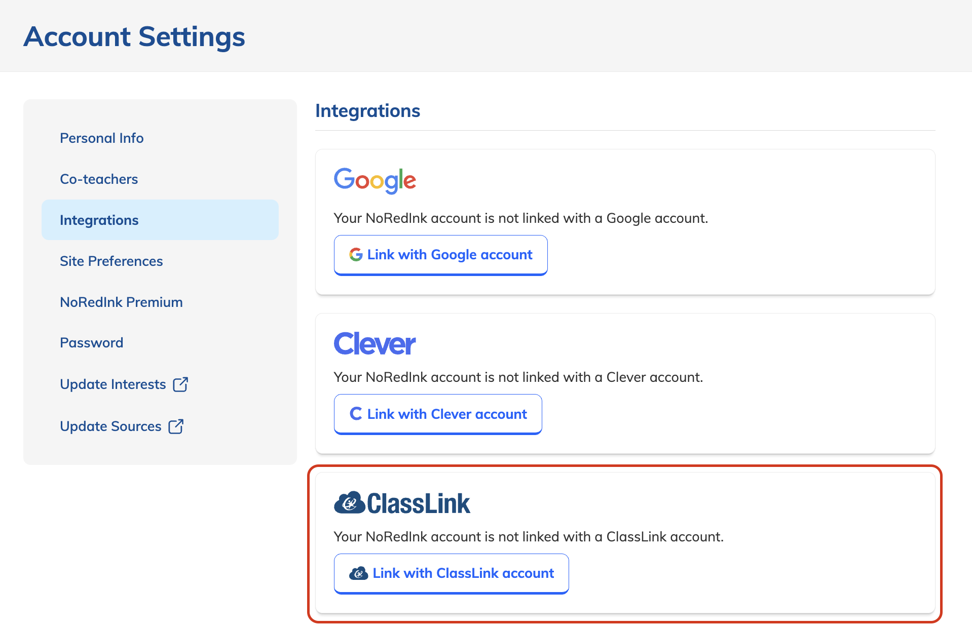 How to Roster Classes and Students with ClassLink – NoRedInk Help Center