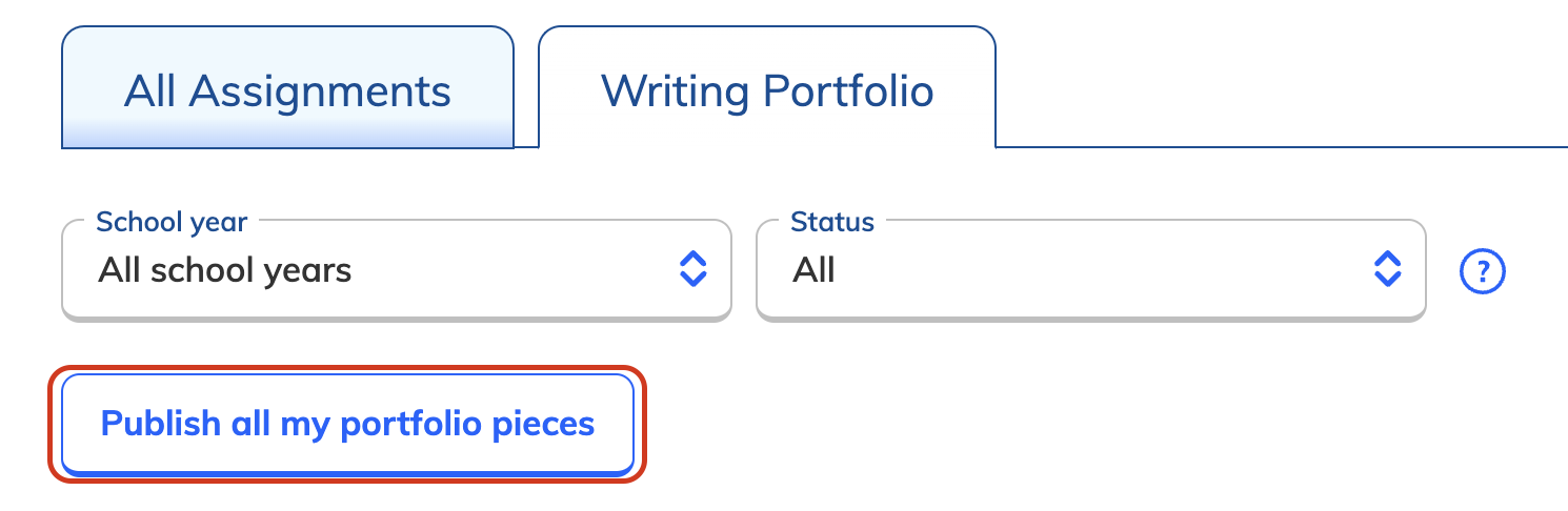 Student Experience: Writing Portfolios – NoRedInk Help Center
