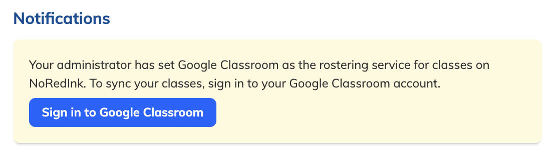 Default Integration Set Up – NoRedInk Help Center